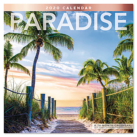 Mead Paradise Monthly Wall Calendar 12 x 12 January to December 2020 ...