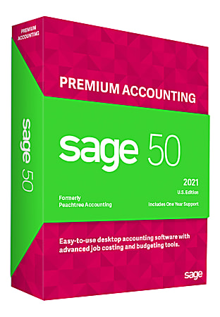 SAGE 50 Premium Accounting 2021 U.S. Edition For Windows CDProduct ...