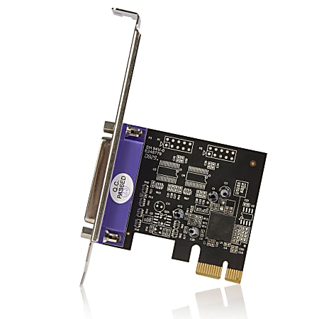 StarTech.com 1 Port PCI Express Dual Profile Parallel Adapter Card SPPEPPECP 1 x 25 pin DB 25 ...
