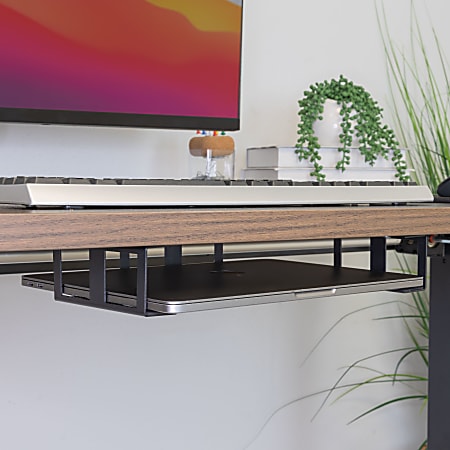 Mount It Under Desk Laptop Holder 2 H x 6 W Black