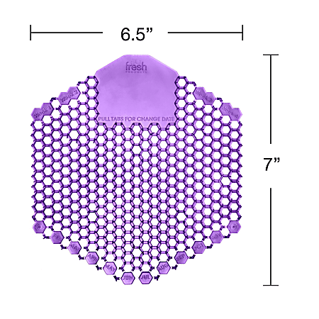 Fresh Products Wave 3 D Urinal Screens 7 Fabulous Scent Purple Pack Of ...