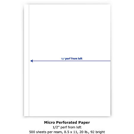 PrintWorks Professional Perforated Paper Letter Size 8 12 x 11 95 U.S ...