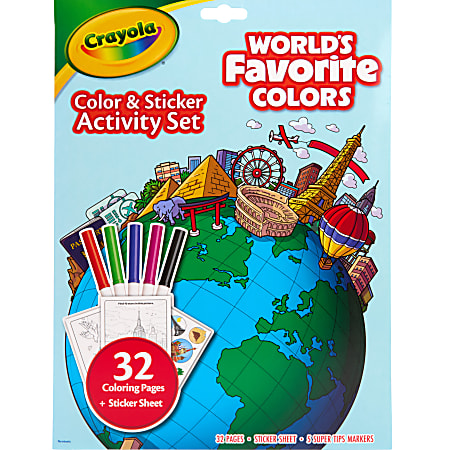 Crayola Color Sticker Activity Set for Kids World s Favorite Colors ...