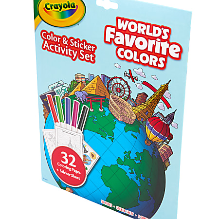 Crayola Color Sticker Activity Set for Kids World s Favorite Colors ...