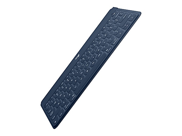 Logitech Keys To Go Keyboard wireless Bluetooth classic blue - Office Depot