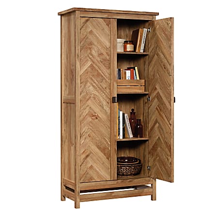 Sauder Cannery Bridge Storage Cabinet 72 H x 35 14 W x 16 14 D Sindoori Mango ODP Business Solutions