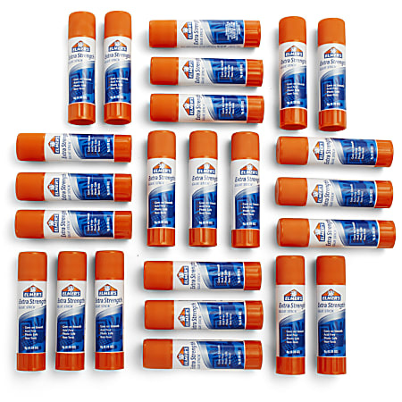 Elmers Extra Strength Office Glue Sticks 0.28 Oz. Pack Of 24 - Office Depot