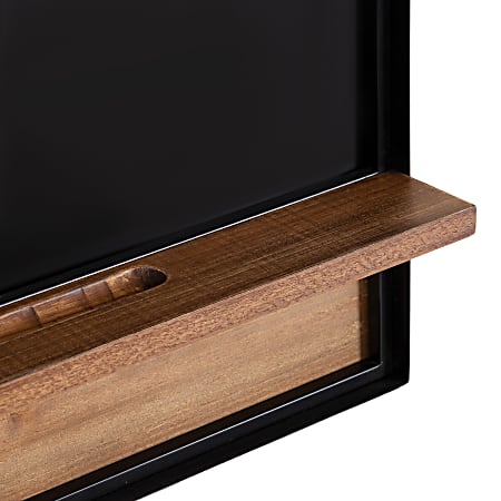 Kate and Laurel Owing Magnetic Chalkboard 20 x 34 Black Rustic Brown ...