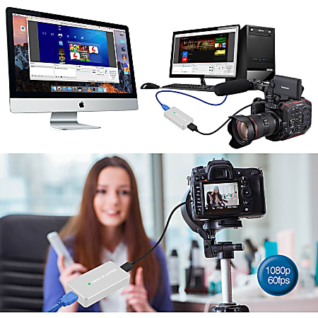 SIIG USB 3.0 HDMI Capture Adapter Functions Video Capturing Video ...