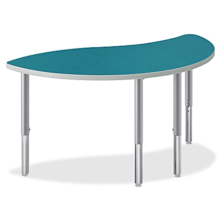 HON® Build Adjustable Post Legs, 25"-35", Platinum Metallic, Pack Of 4