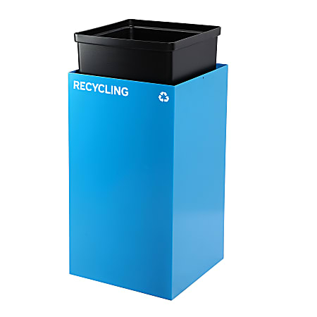 Alpine Industries Stainless Steel Open Top Recycling And Trash Can Set ...