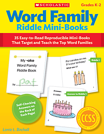 Scholastic Word Family Riddle Mini Books - Office Depot