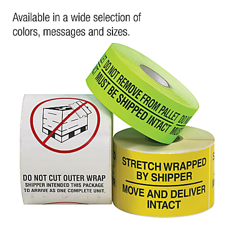 Tape Logic Preprinted Pallet Protection Labels DL1101 8 x 10 Do Not ...