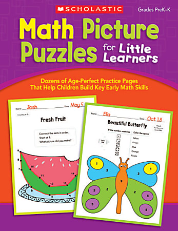 Scholastic Math Picture Puzzles For Little Learners