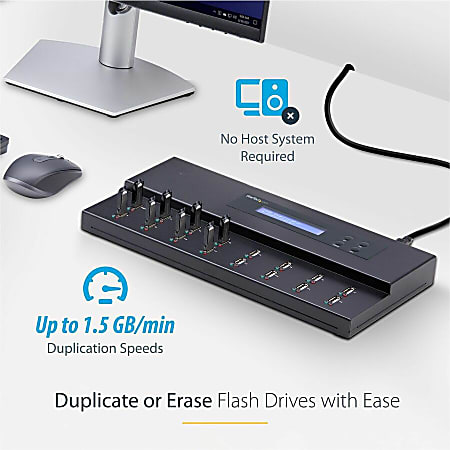StarTech.com 115 Standalone USB Duplicator and Eraser for USB Flash ...