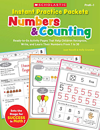 Scholastic Instant Practice Packets Numbers Counting - Office Depot