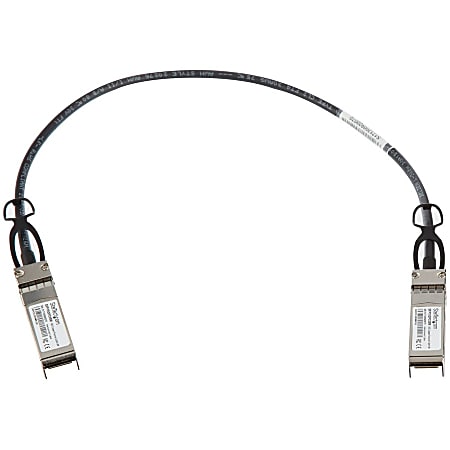 StarTech.com MSA Uncoded Compatible 0.5m 10G SFP to SFP Direct Attach ...