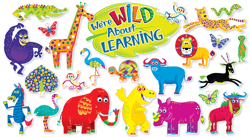 Scholastic Jingle Jungle Animals Bulletin Board