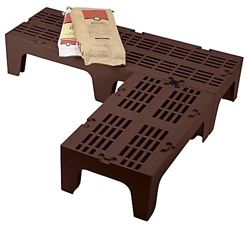 Cambro Vented Dunnage Rack 12 H x 21 W x 60 D Dark Brown - Office Depot