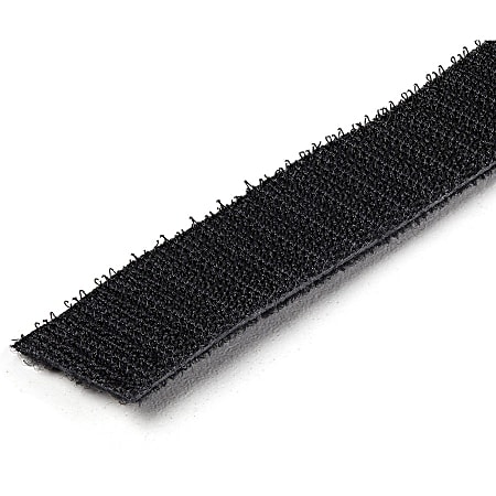 StarTech.com Hook and Loop Cable Management Tie 25 ft. Roll Black Cut ...