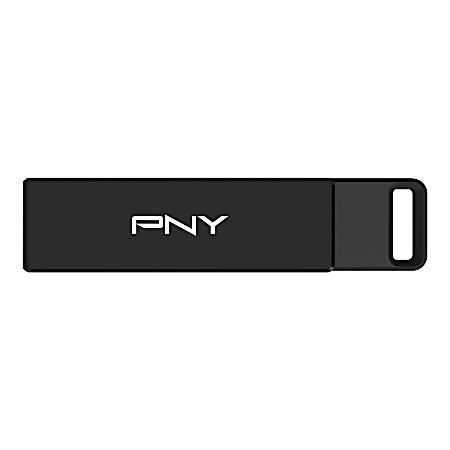 PNY Elite X Type C USB C 3.2 Gen 1 Flash Drive 64GB Black - Office Depot