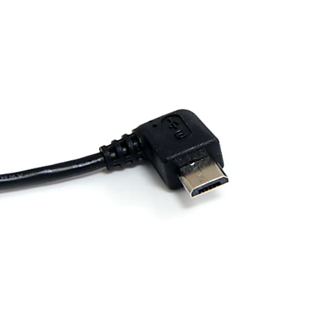 StarTech.com USB cable 4 pin USB Type A M Right Angle Micro USB Type B ...