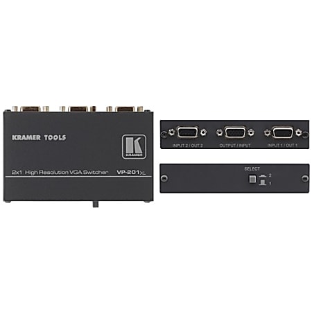 Kramer VP 201XL Video Switch UXGA 2 x 1 - Office Depot