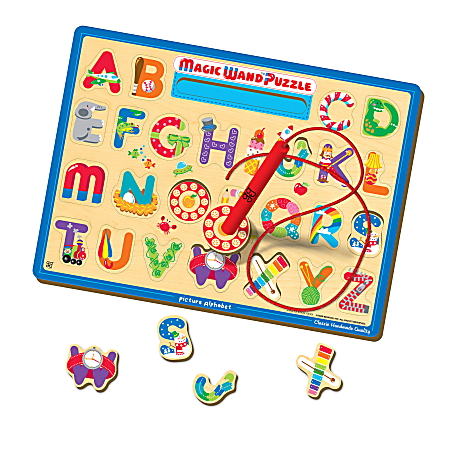 Bendon Inc. Magic Wand Wooden Magnetic Puzzle 11 12 x 15 34 Letters ...