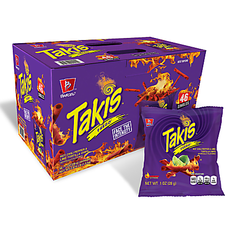 Takis Fuego Chips 1 Oz Pack Of 46 Bags - Office Depot