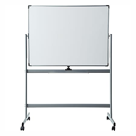Lorell Magnetic Dry Erase Whiteboard Easel 36 x 48 Aluminum Frame With ...