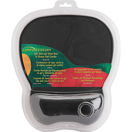 Compucessory Soft Skin Gel Wrist Rest Mouse Pad 9 x 11 x 0.75 Dimension ...