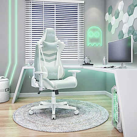 Techni Sport Pastel Series Ergonomic Faux Leather Computer Gaming Chair ...