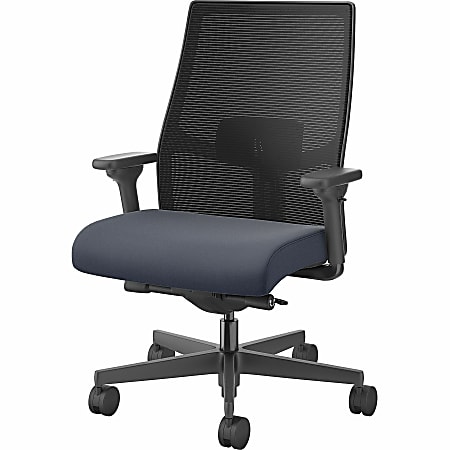 HON Ignition 2.0 Mid back Big Tall Task Chair Navy Seat Color Foam Seat ...