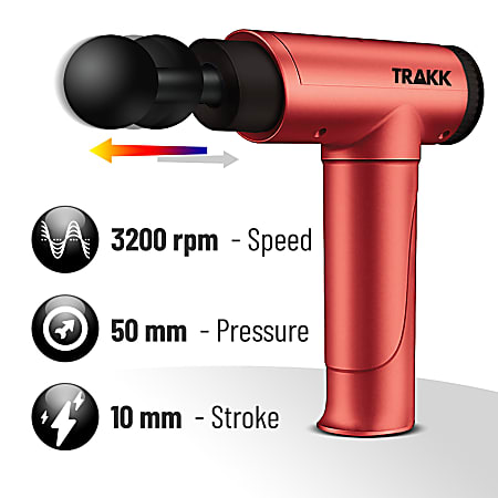 TRAKK Full Body Massage Gun Red - Office Depot