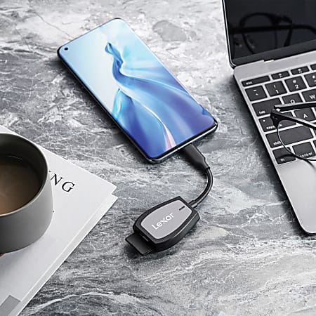 Lexar Professional USB C Dual Slot Memory Card Reader - Office Depot