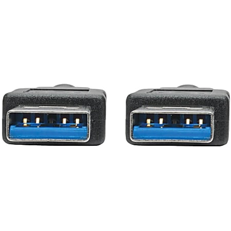 Eaton Tripp Lite Series USB 3.0 SuperSpeed AA Cable MM Black 3 ft. 0.91 ...