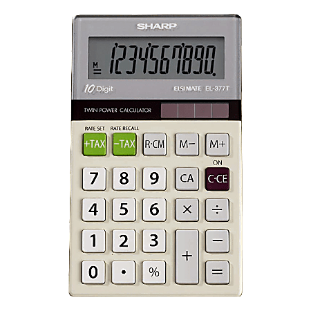 Sharp EL 377MB 10 Digit Calculator - Office Depot