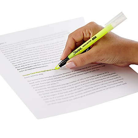 Sharpie Highlighter Clear View Highlighter with See Through Chisel Tip ...