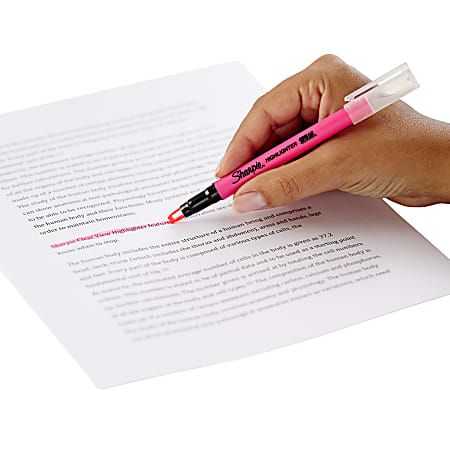 Sharpie Highlighter Clear View Highlighter with See Through Chisel Tip ...