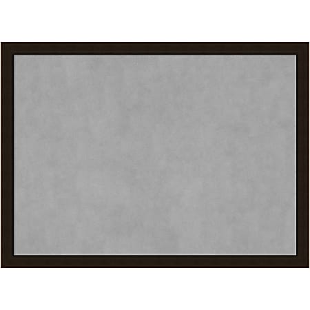 Amanti Art Magnetic Bulletin Board SteelAluminum 30 x 22 Espresso Brown ...