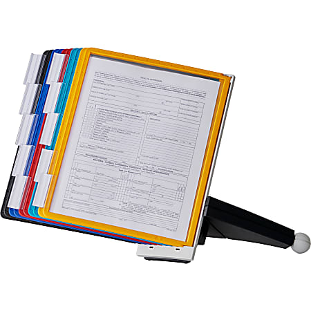 Sherpa 10 Panel Desk Reference System Assorted Colors - Office Depot