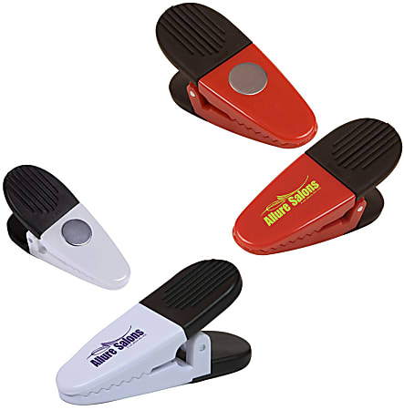 Custom Jumbo Magnetic Memo Clips 1 14 x 1 34 Set Of 125 Clips - Office ...