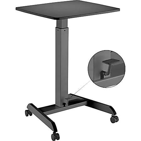 Kantek Mobile Height Adjustable Sit to Stand Desk Black - Office Depot