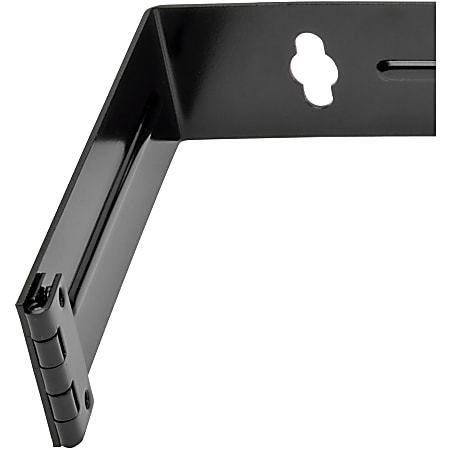 Eaton Tripp Lite Series SmartRack 1U Hinged Wall Mount Patch Panel Bracket Black - Office Depot