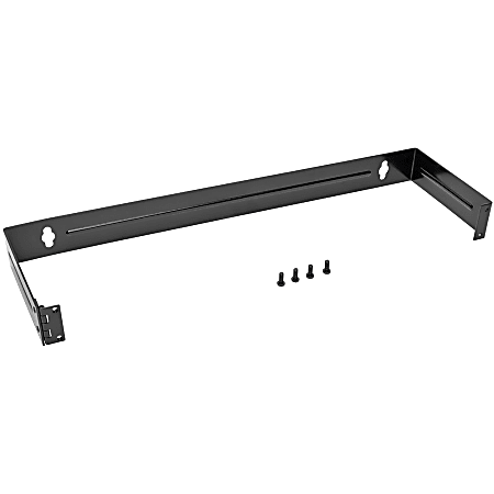 Eaton Tripp Lite Series SmartRack 1U Hinged Wall Mount Patch Panel Bracket Black - Office Depot