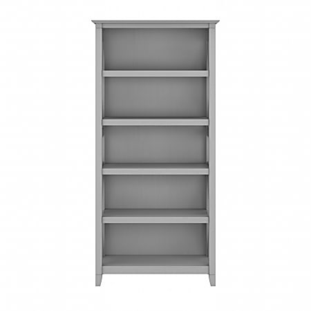 Bush Business Furniture Key West 66 H 5 Shelf Bookcase Cape Cod Gray ...