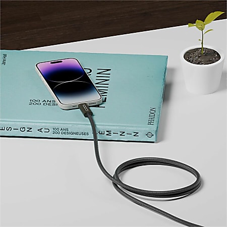 CODi USB C to USB C Charge Sync Cable 3ft Braided Nylon - Office Depot