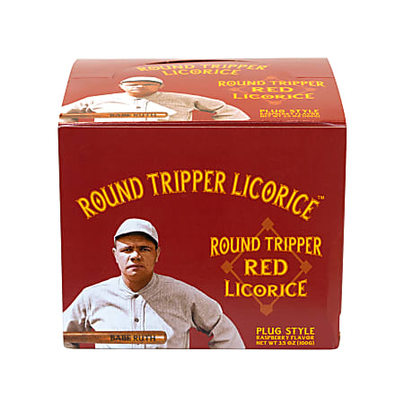 Long Ball Licorice Round Tripper Plug Style Red Licorice 3.5 Oz Pack Of ...