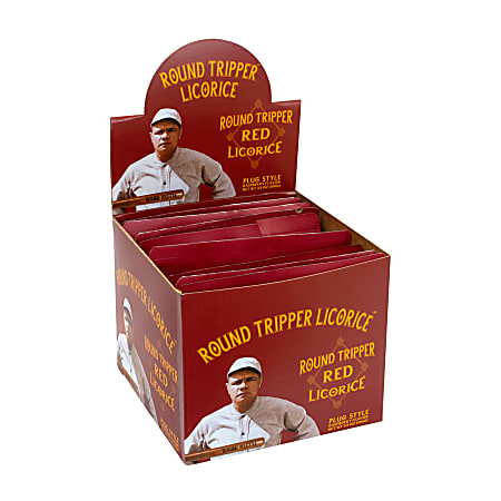 Long Ball Licorice Round Tripper Plug Style Red Licorice 3.5 Oz Pack Of ...