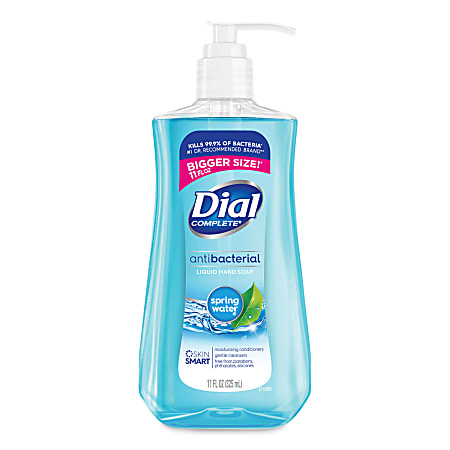 Dial Antibacterial Liquid Hand Soap Spring Water Scent 11 oz 12Carton - ODP Business Solutions
